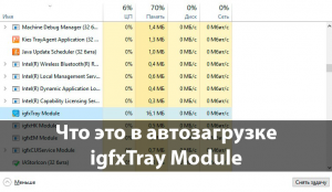IgfxTray Module в автозагрузке что это - Windd.pro